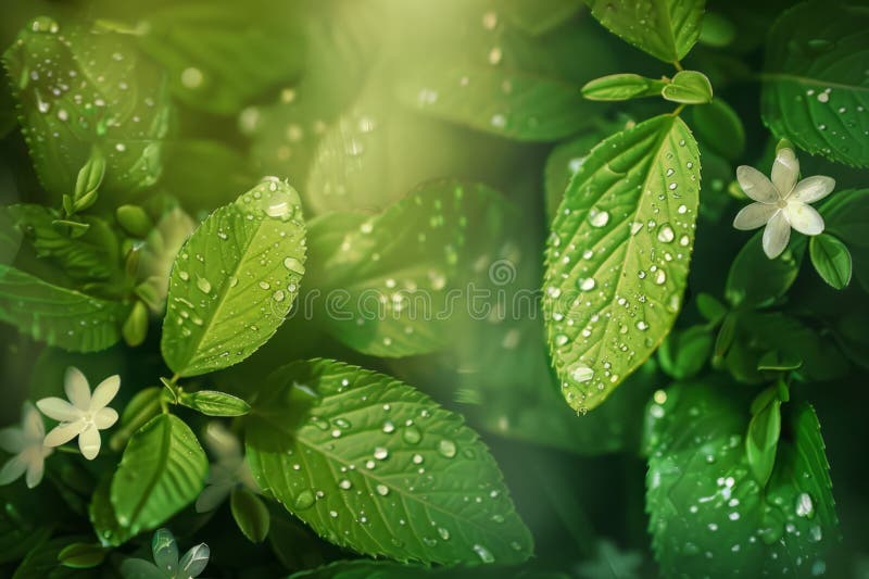 Tropical Leaves, Abstract Green Leaves Texture, Nature Background ...