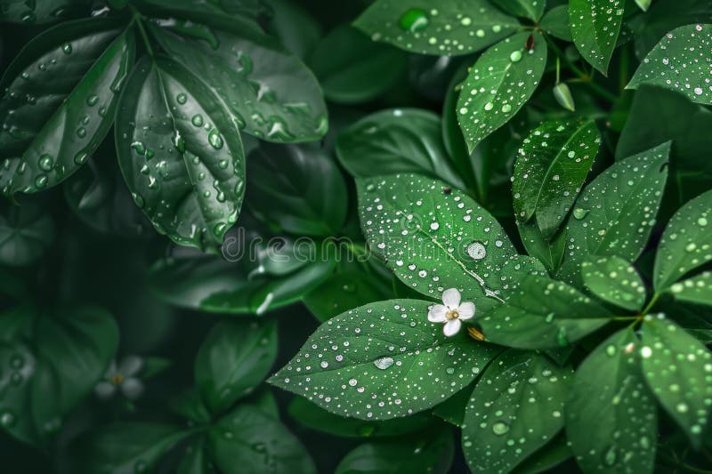 Tropical Leaves, Abstract Green Leaves Texture, Nature Background ...