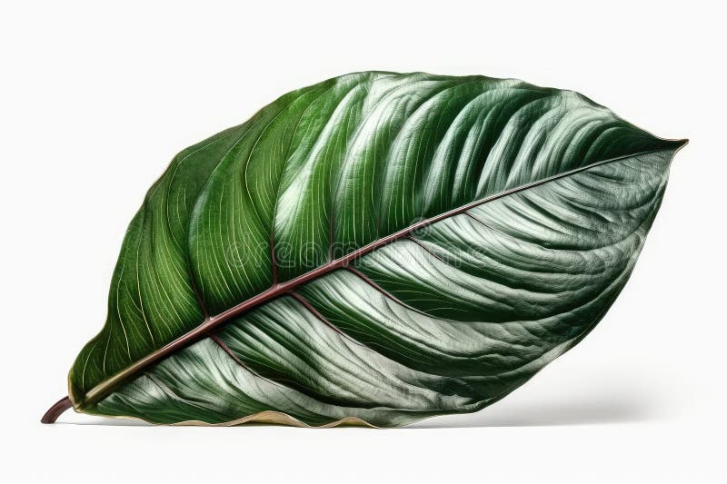 Tropical Leaves. High Resolution, Isolate on White Background. Stock ...