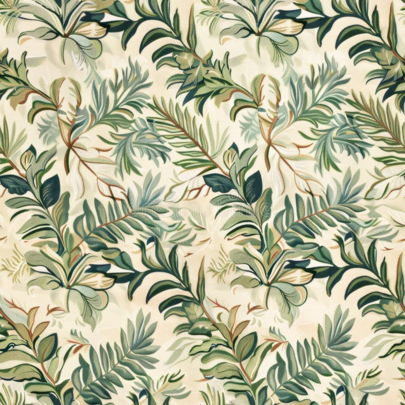 Tropical Leaves Pattern Fabric Background for Elegant Interior Design Stock Image - Image of ...