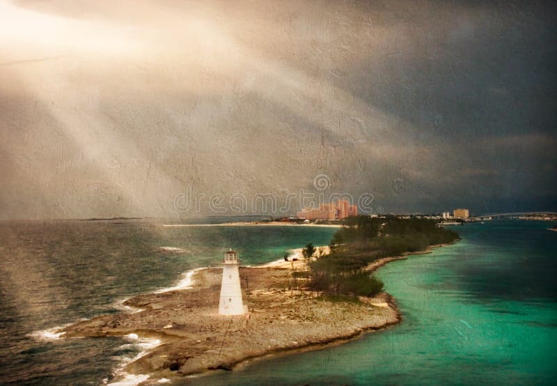 Tropical Lighthouse stock photo. Image of safety, bright - 5051764