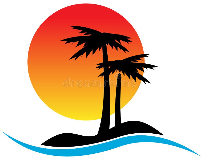 Tropical logo stock vector. Illustration of leaf, orange - 46925491