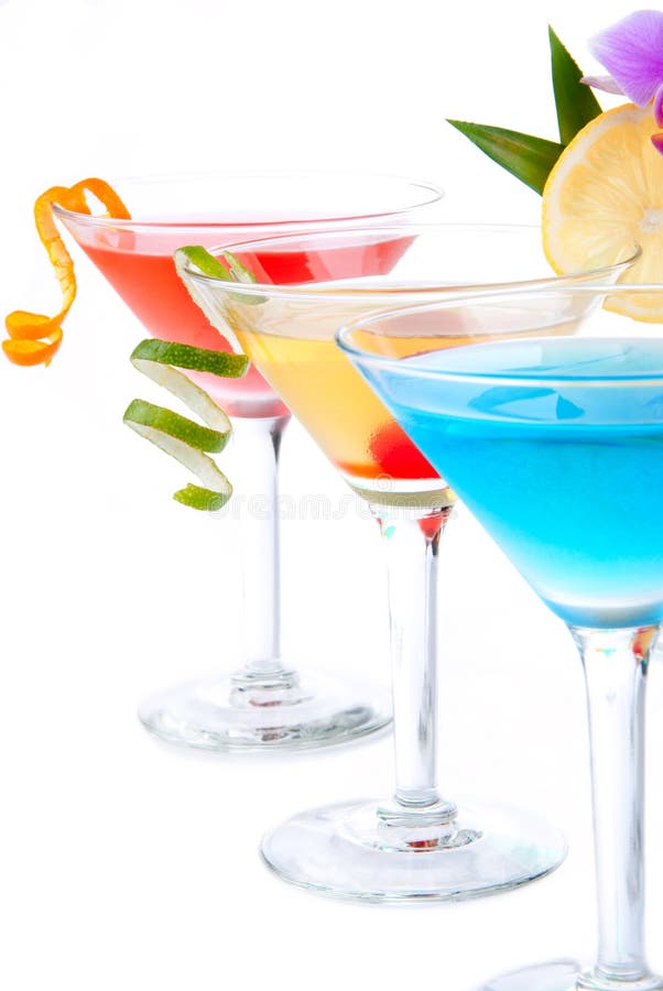 Tropical Martini Cocktails with Vodka Stock Image - Image of cocktails ...