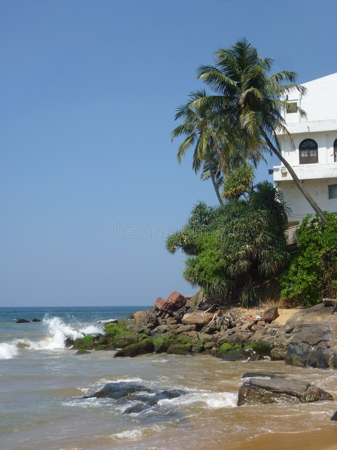 Mount Lavinia Beach in Sri Lanka Stock Image - Image of eveningthis ...