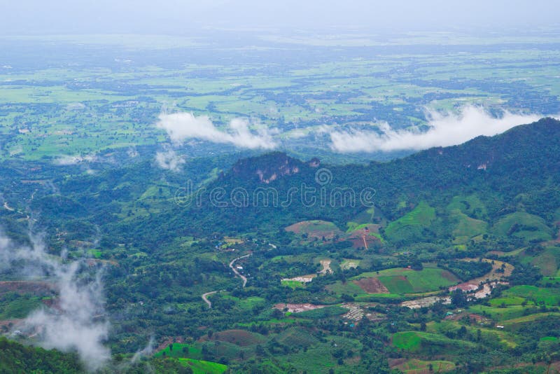 Tropical mountain range stock photo. Image of cloud, early - 37480090