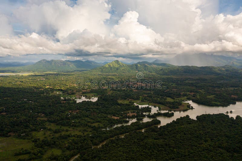Tropical Mountain Range and Mountain Slopes with Rainforest. Sri Lanka ...