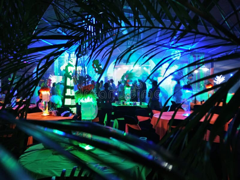 Tropical Neon Party stock image. Image of celebrating - 77168077