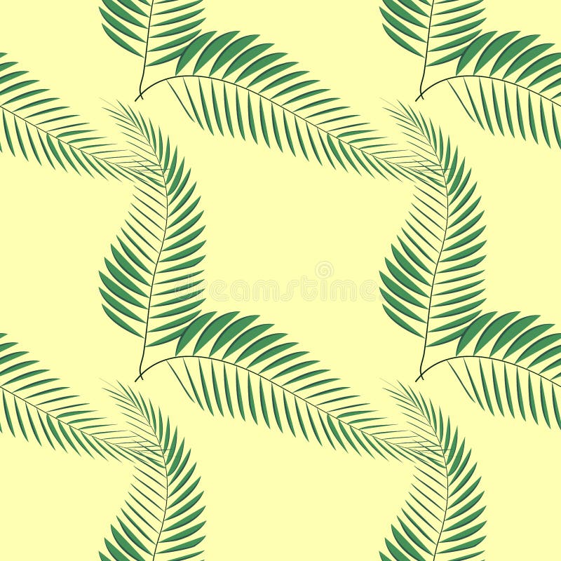Tropical Palm Leaves, Jungle Leaf Seamless Floral Pattern Background ...