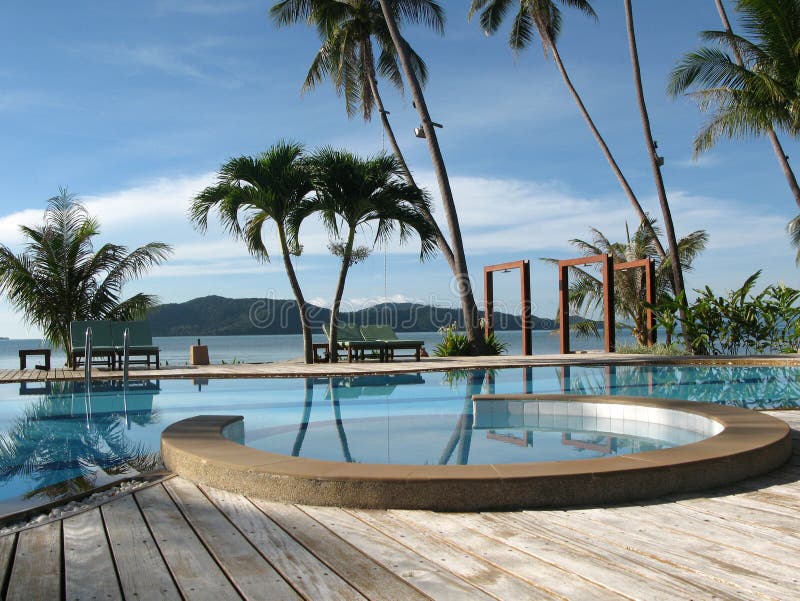 Tropical paradise stock image. Image of hotel, house - 11105957