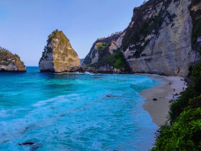 Tropical Paradise: Idyllic Beach and Dramatic Cliffs Stock Photo ...