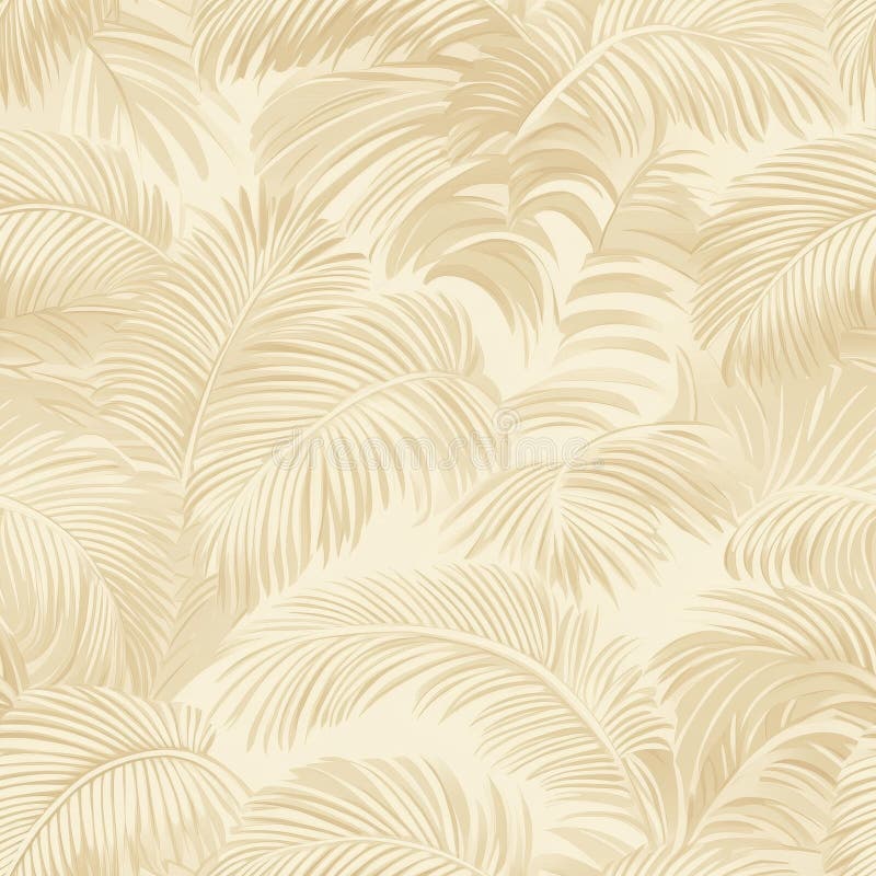 Tropical Paradise Seamless Beige Palm Leaf Pattern for Wallpaper ...