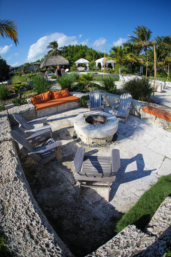 Tropical Outdoor Amphitheater Stock Photo - Image of palms, tropics ...