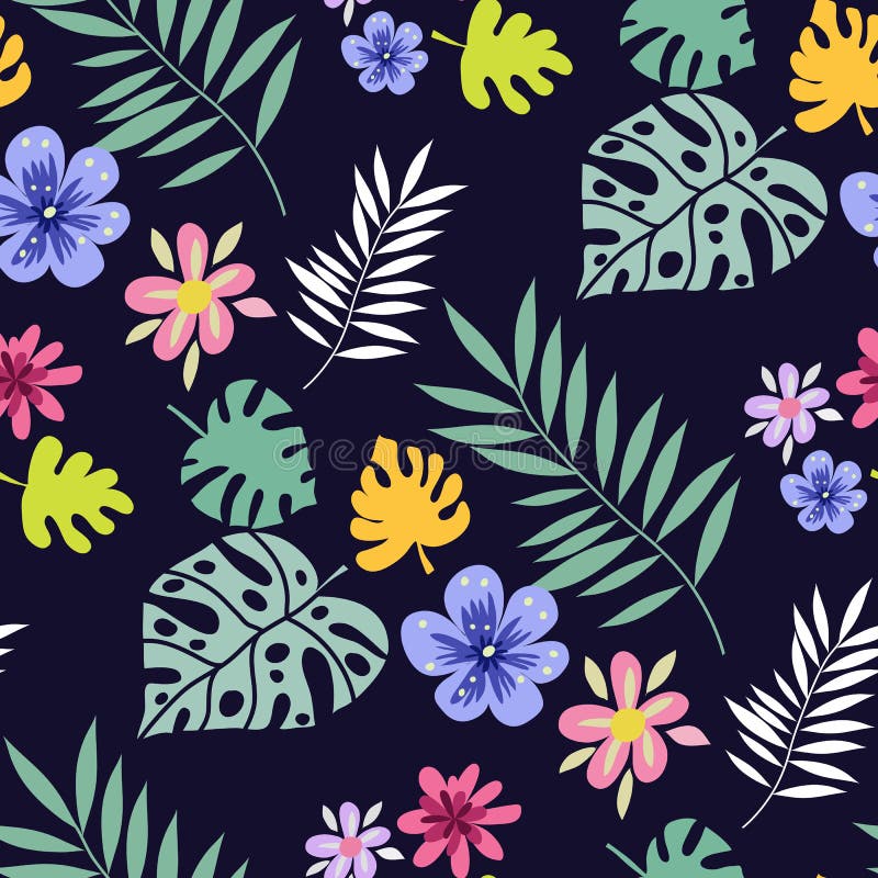 Tropical pattern12 stock vector. Illustration of hawaii - 125213936