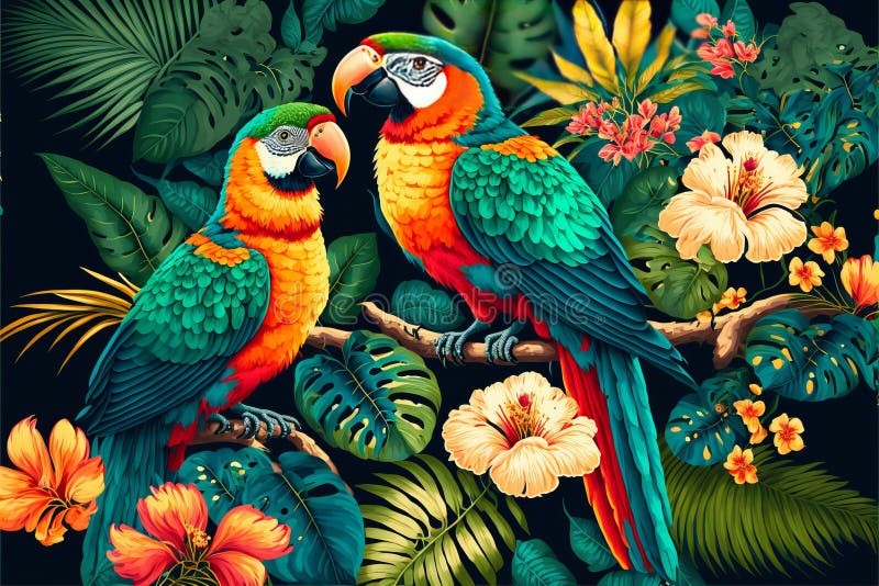 Parrots Colors Stock Illustrations – 1,428 Parrots Colors Stock ...