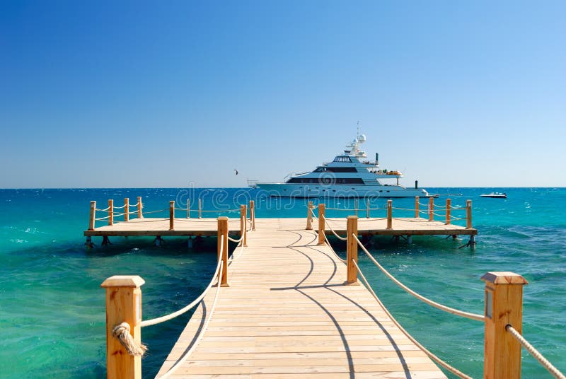 Tropical pier stock image. Image of private, summer, lifestyle - 13735417