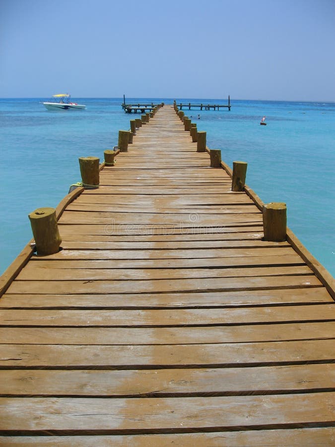 Tropical Pier stock image. Image of nice, cancun, dock - 2731349