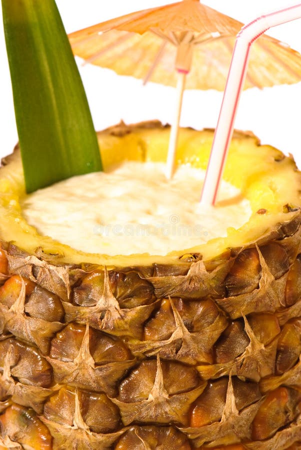 Tropical Pineapple Drink stock photo. Image of frothy - 8233898