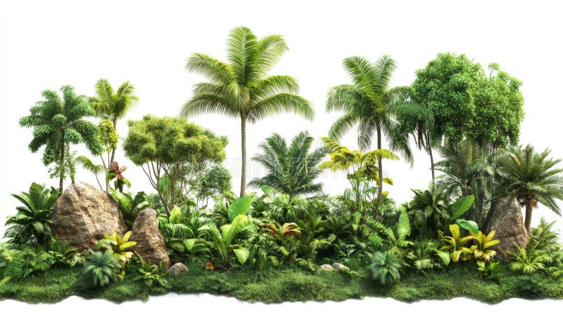 Tropical Plant Collection stock image. Image of foliage - 372313285