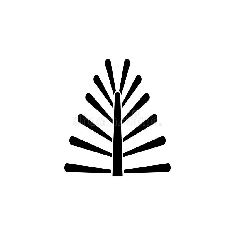 Tropical Plant, Fern Leaf, Branch Solid Flat Vector Icon Isolated on ...