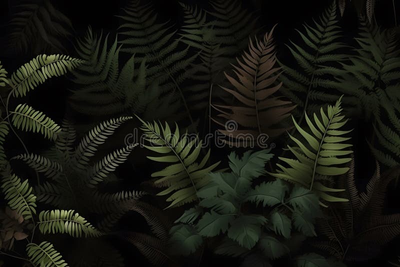 Tropical Plants Background. Neural Network AI Generated Stock ...
