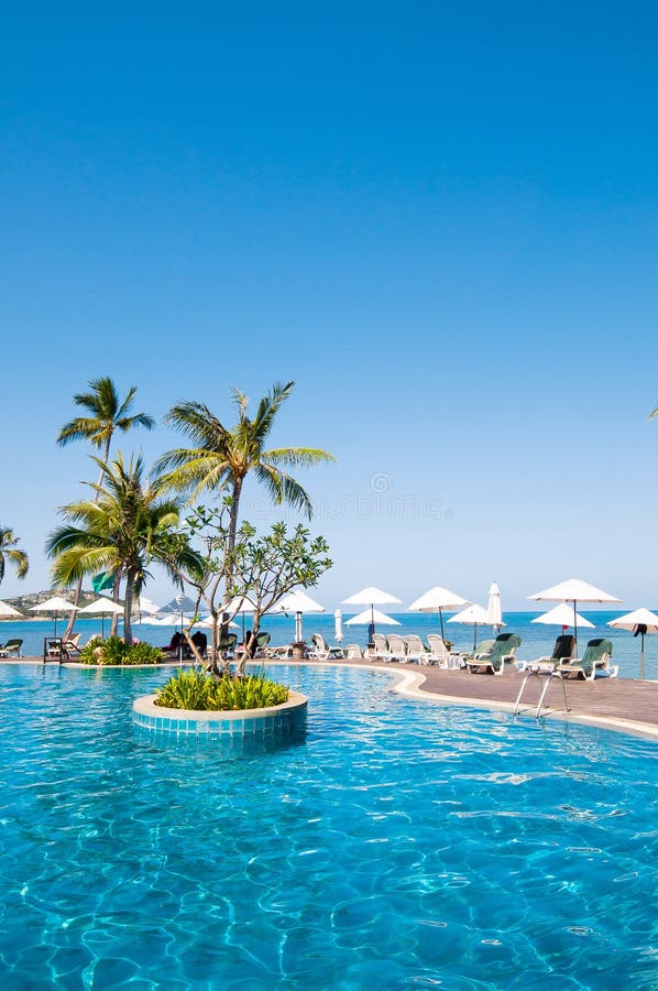 Tropical Beach Resort stock photo. Image of pristine - 15895772