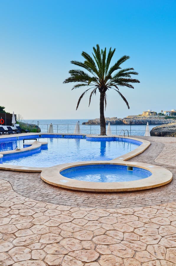 Tropical pool view stock image. Image of pool, nature - 32815445