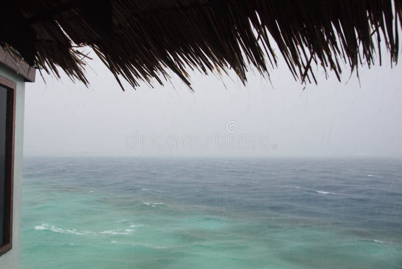 Tropical Rainfall Over the Indian Ocean Stock Image - Image of holiday ...