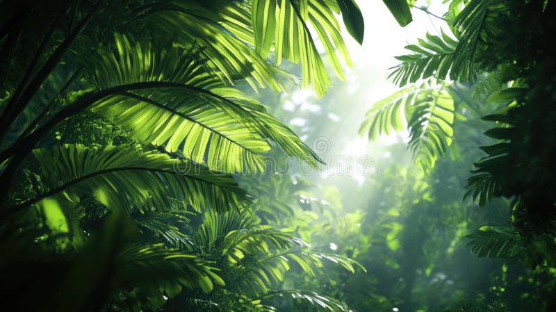 Tropical Rainforest Path stock image. Image of wilderness - 363305479