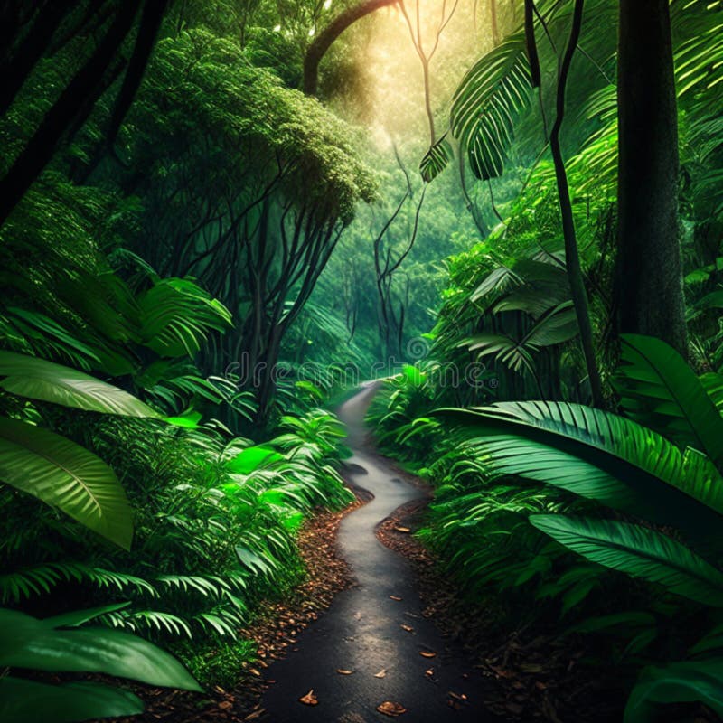 Rainforest Path Stock Illustrations – 4,197 Rainforest Path Stock ...