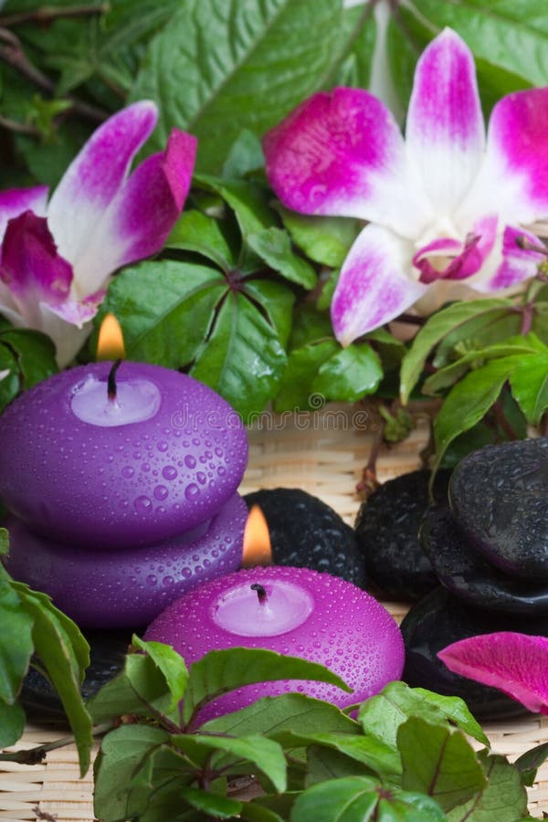 Purple spa relaxation (1) stock image. Image of healthy - 14001059