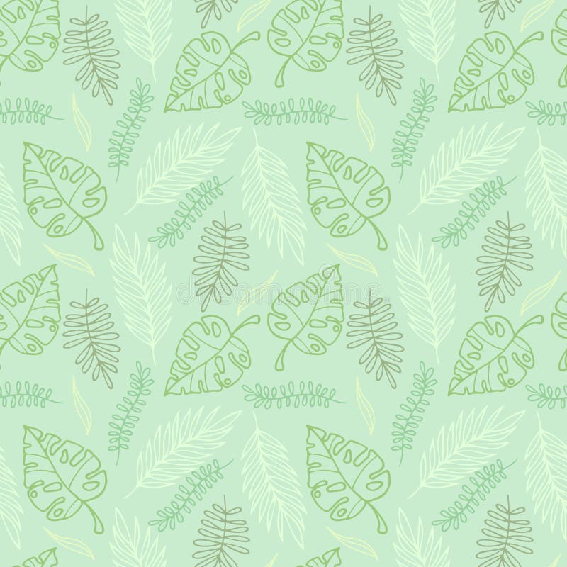 Tropical Leave Repeat Stock Illustrations – 941 Tropical Leave Repeat ...
