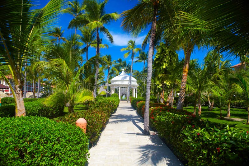 Tropical resort. stock image. Image of horizontal, destination - 47590703