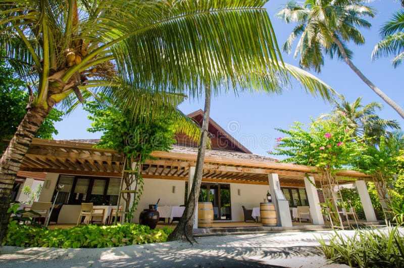 Tropical restaurant stock image. Image of vacation, view - 62624853