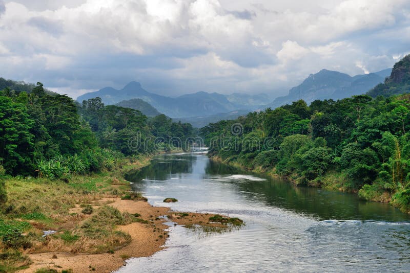 Tropical river stock photo. Image of river, mountains - 28234332