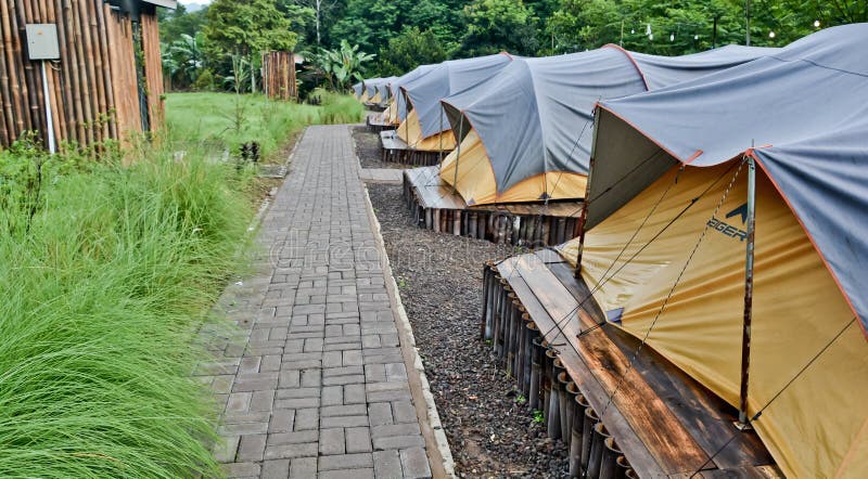 Tropical Riverside Camping View, Stock Image - Image of outdoor ...
