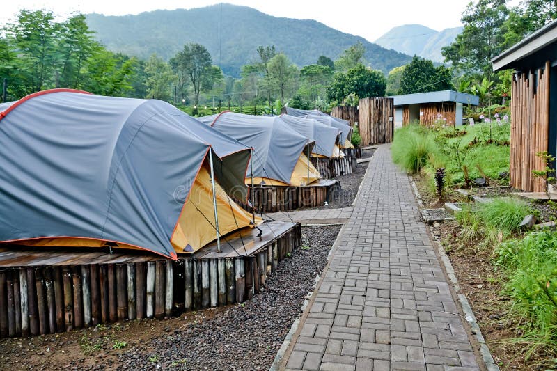 Tropical Riverside Camping View, Stock Image - Image of nature ...