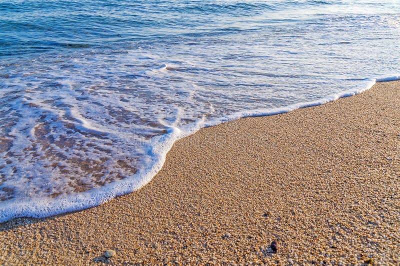 Tropical Sand Beach with Wave Stock Photo - Image of sand, coastline ...