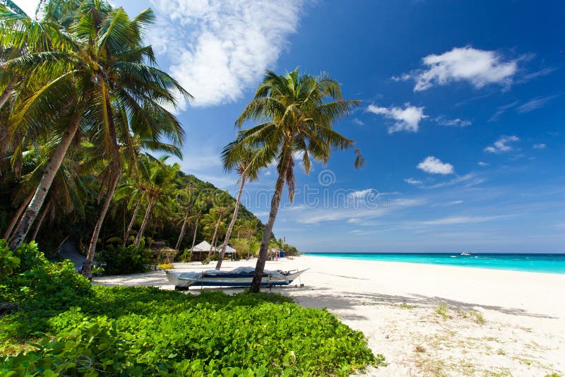 Panorama of Tropical Island Resort Stock Image - Image of island ...