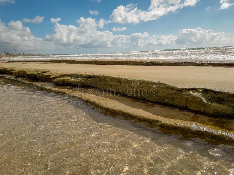 Tropical Sea Water Texture Reflections in Brazil Stock Image - Image of ...