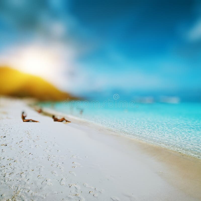 Tropical sea wave stock image. Image of paradise, travel - 293719607