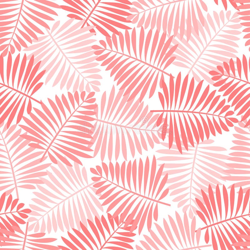 Coral Color Tropical Leaves Stock Illustrations – 625 Coral Color ...