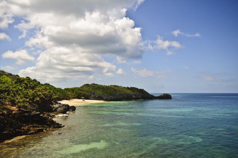 Tropical Secluded Beach, Honduras Stock Image - Image of coastline ...