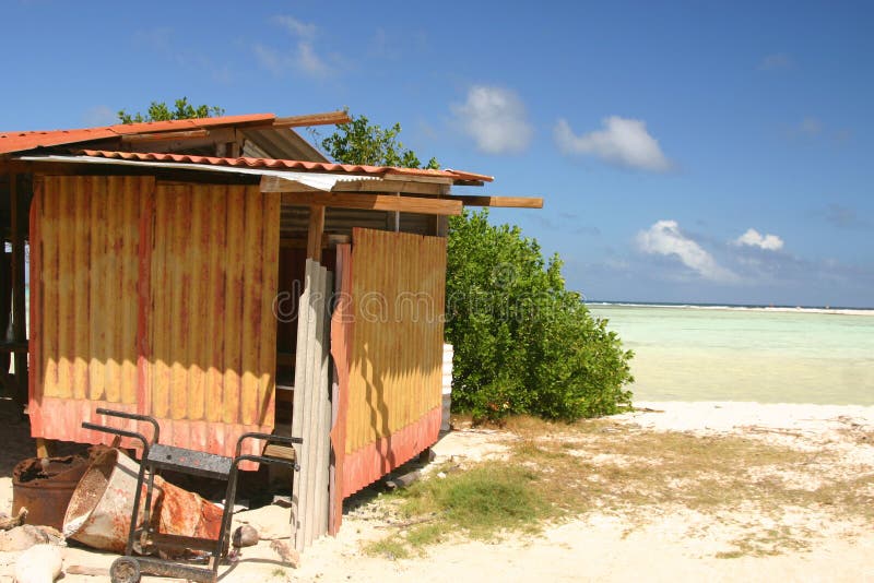 Tropical shack stock image. Image of tropics, blue, roof - 567559