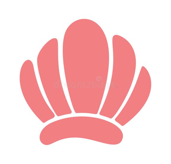 Tropical Shell Aquatic Boho Element Stock Vector - Illustration of ...