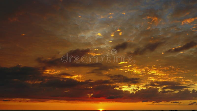Tropical Sky at Sunset, Timelapse Stock Footage - Video of sunny ...