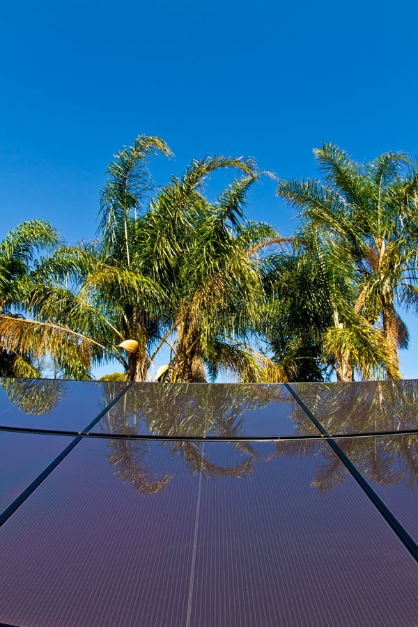 Tropical solar panels stock image. Image of generator - 27690327