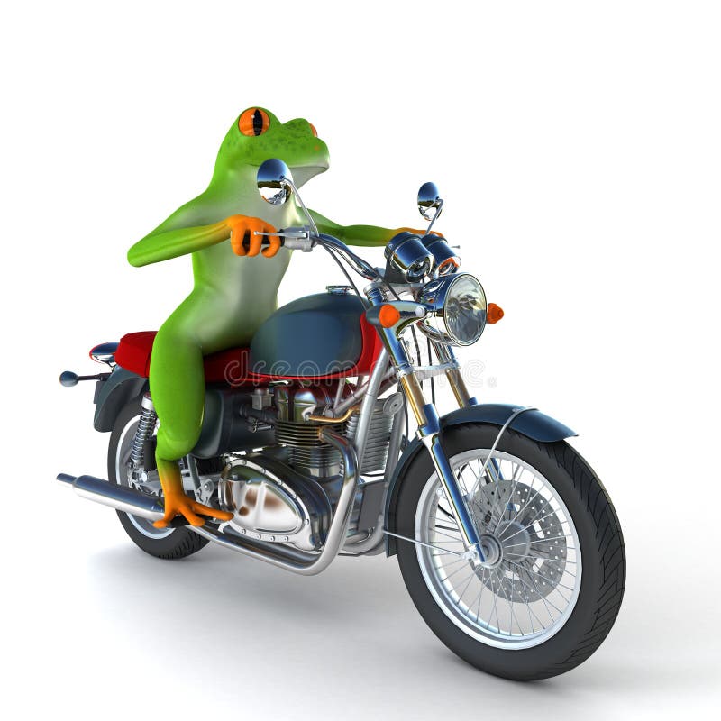 Frog Motorcycle Stock Illustrations – 233 Frog Motorcycle Stock ...