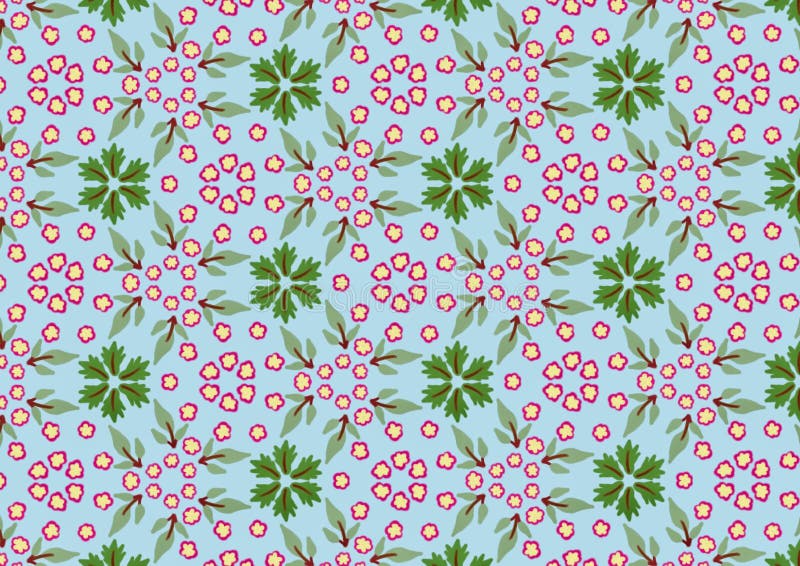Tropical Spring Blooms Green Leaf Repeat Pattern for Printing Fabrics ...