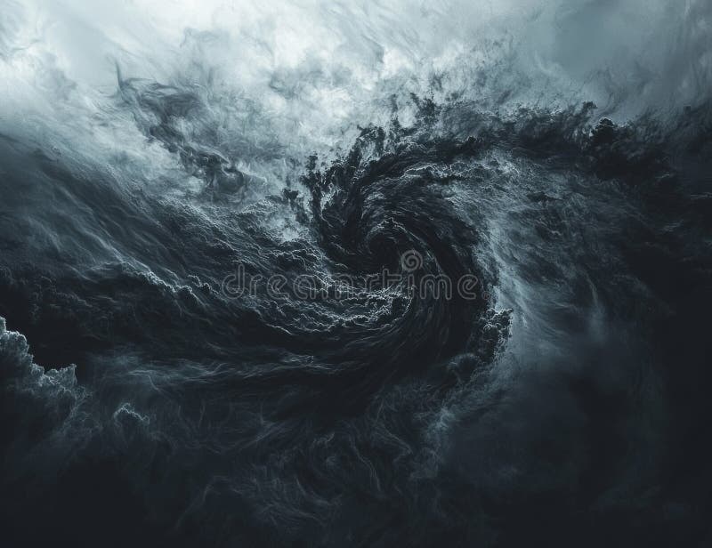 A Tropical Storm or Cyclone Viewed from Space, with the Hurricane S Eye ...