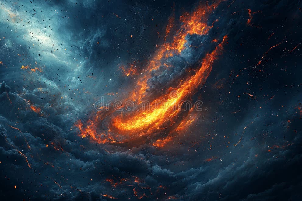 The Tropical Storm S Core from a Satellite Perspective Stock Image ...